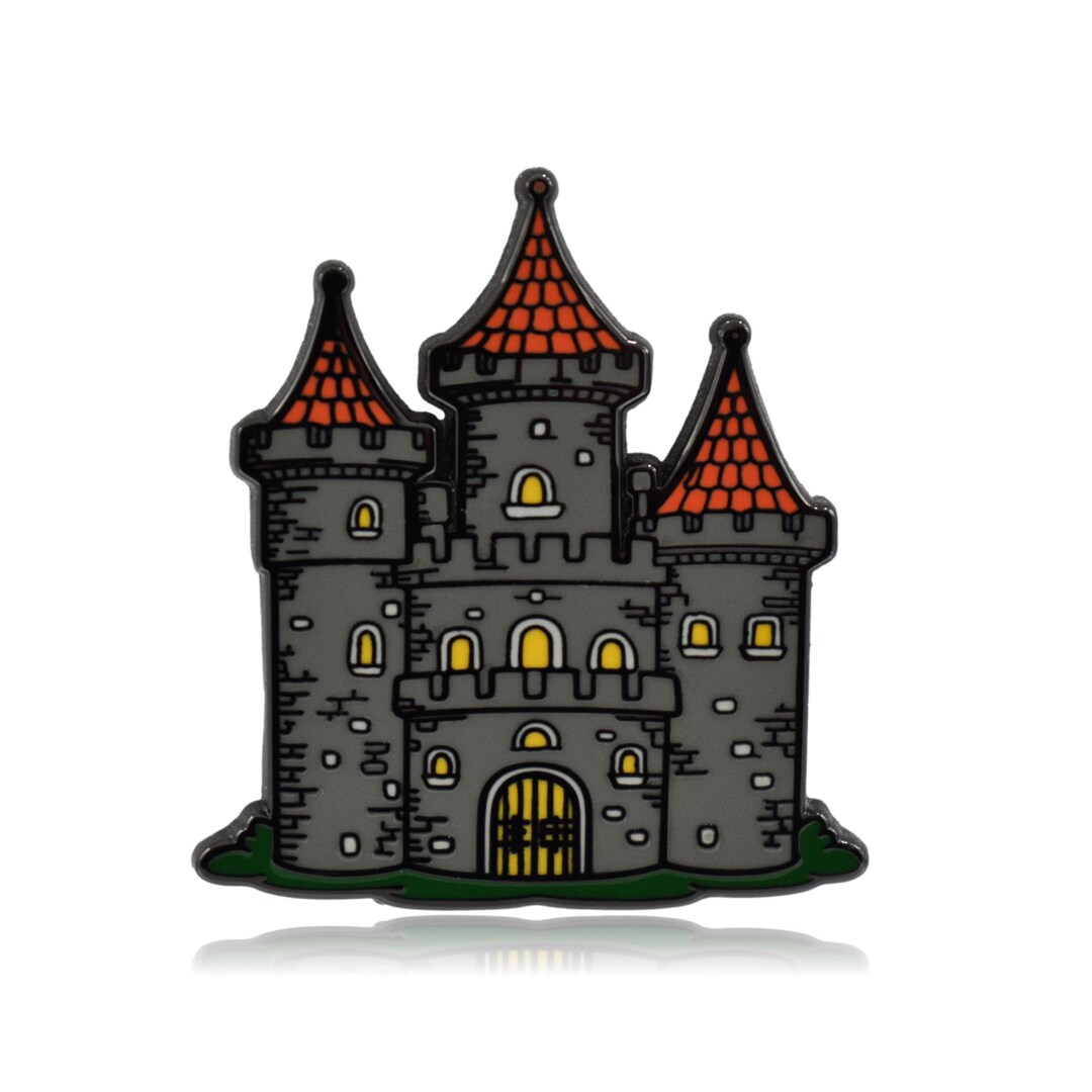 Medieval Castle Enamel Pin - Etsy