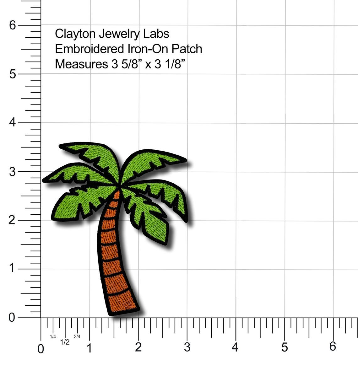 Palm Tree Embroidered Iron-on Patch - Etsy