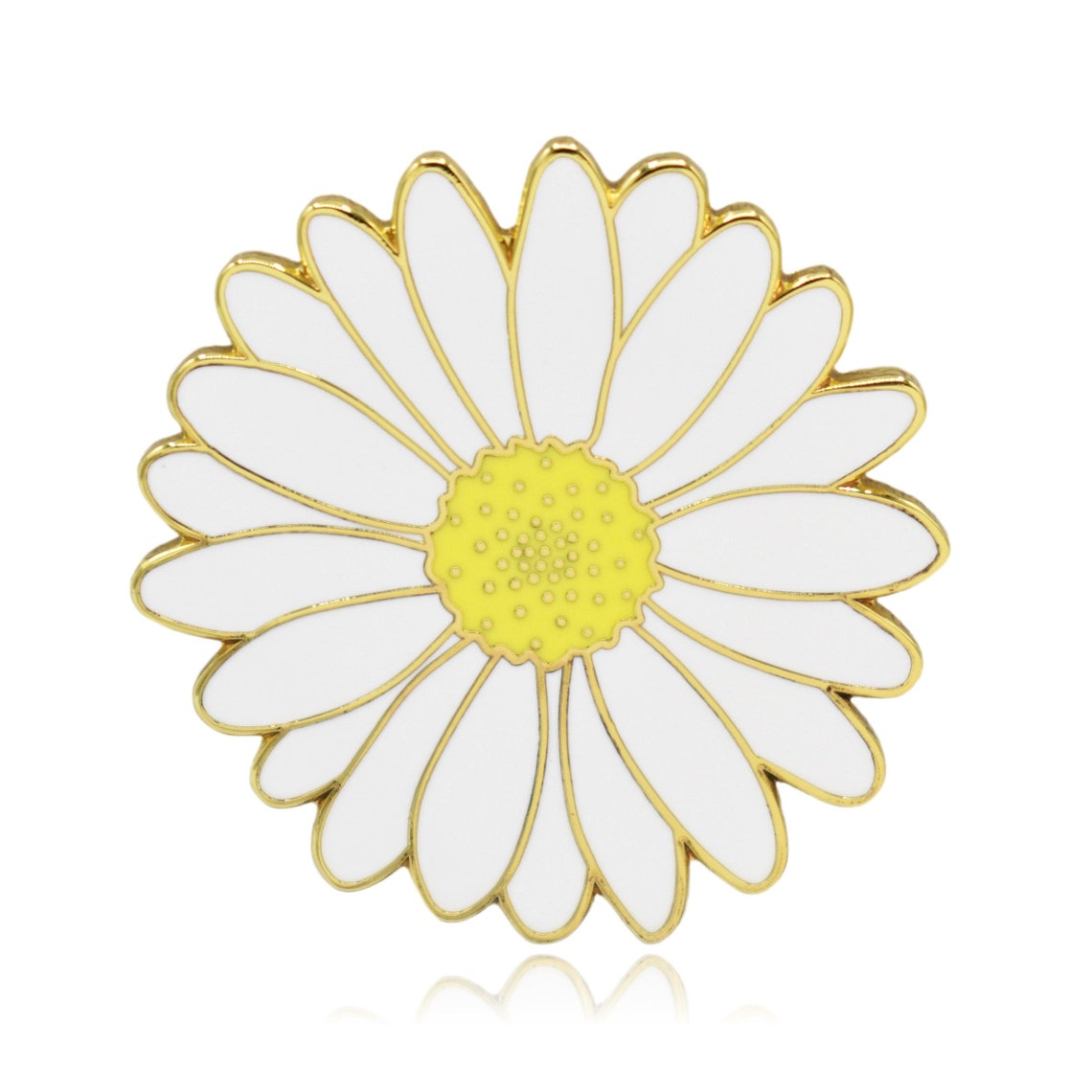 Daisy Flower Hard Enamel Pin - Etsy