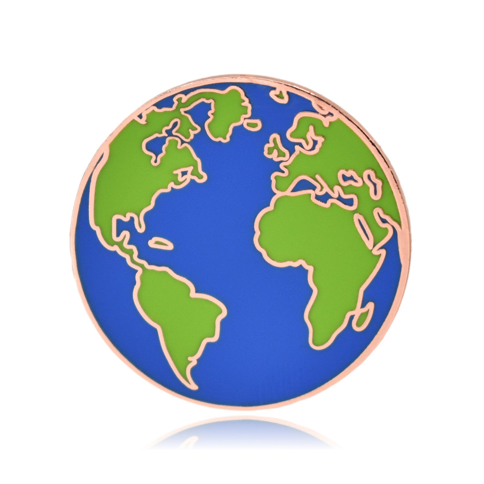 Planet Earth Hard Enamel Pin - Etsy