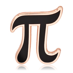 Pi Symbol Hard Enamel Pin - Etsy