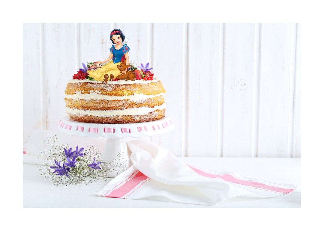 Snow White Cake Topper, Snow White Cake Decoration Double Sided ...