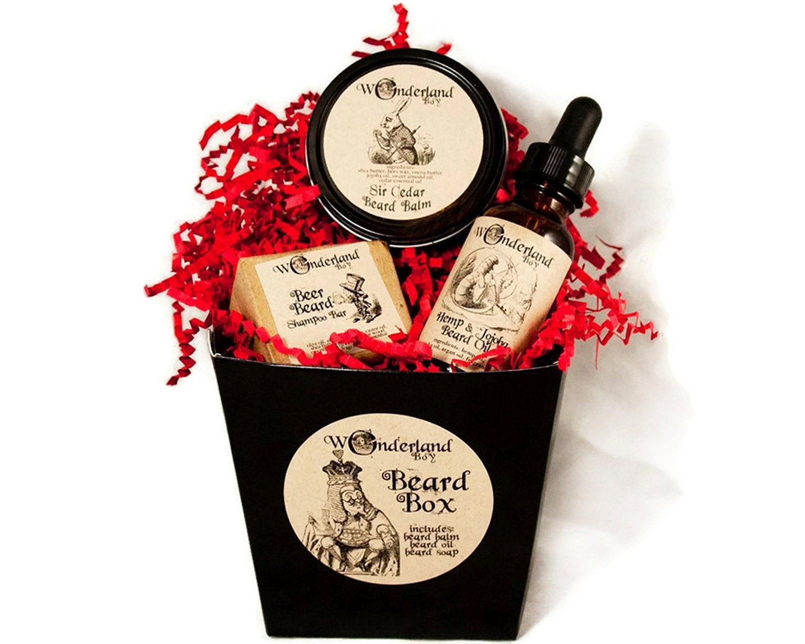Beard Grooming Gift Box, Valentine Beard Gift Set, Beard Kit, Beard Set ...