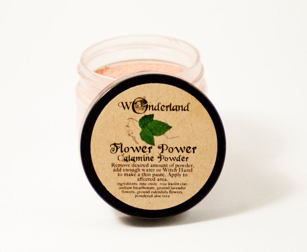 Flower Power Calamine Powder, Natural Poison Ivy Remedy, Calamine ...