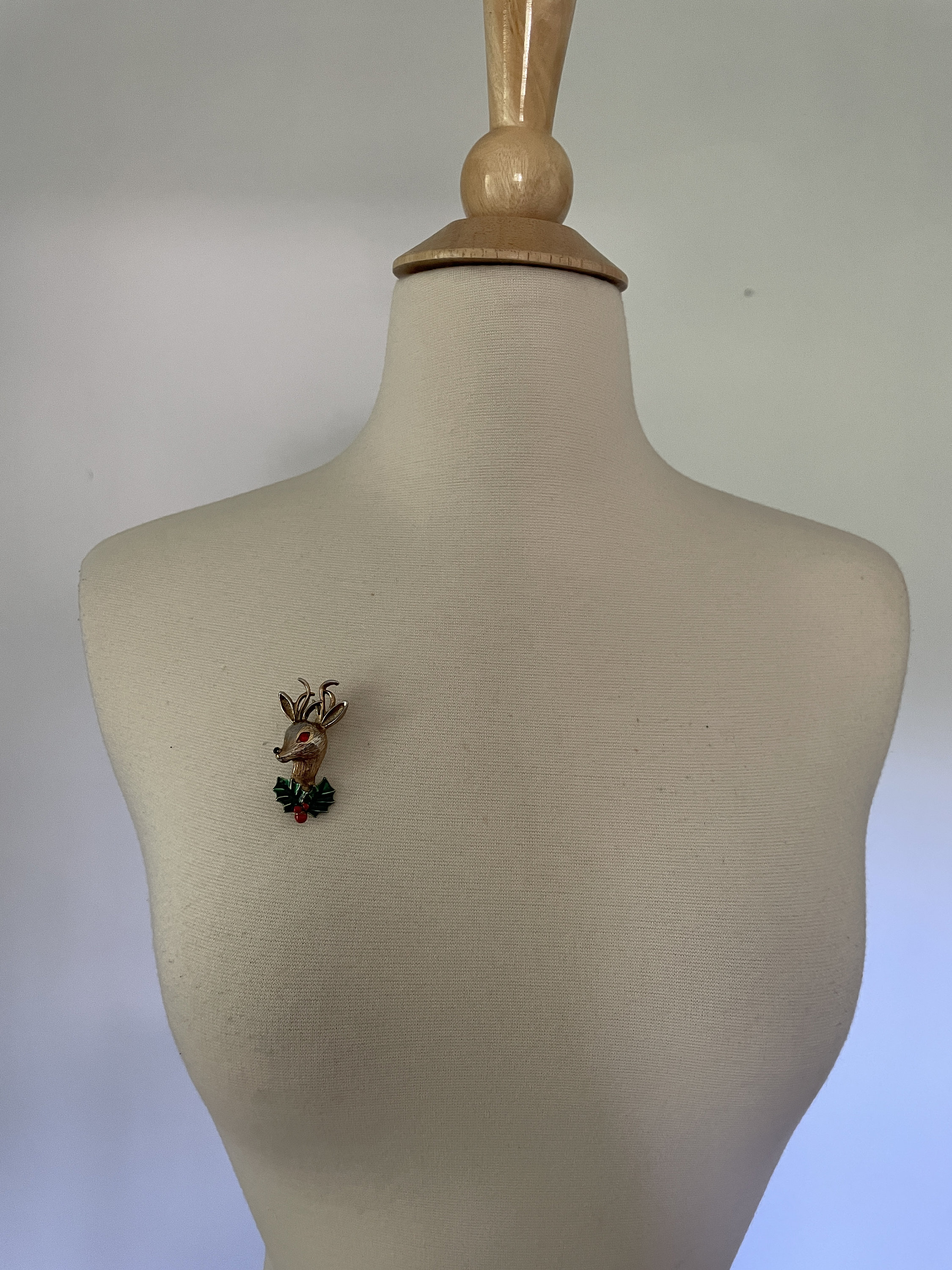 Vintage années 1960 Rétro Rudolph Noël Yule Vacances Ruby Gem - Etsy France