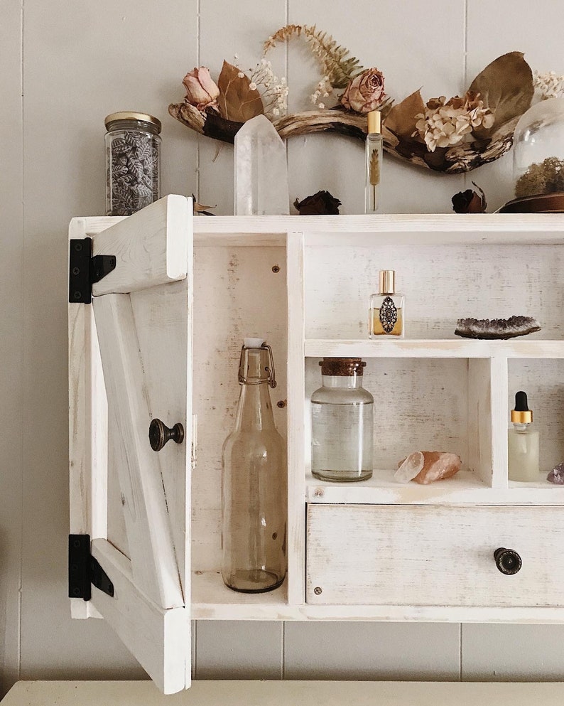 Apothecary Cabinet Cottagecore Medicine Storage for - Etsy