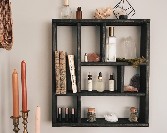 Essential Oil Shelf — Apothecary Shelf, Unique Decor, Cottagecore ...
