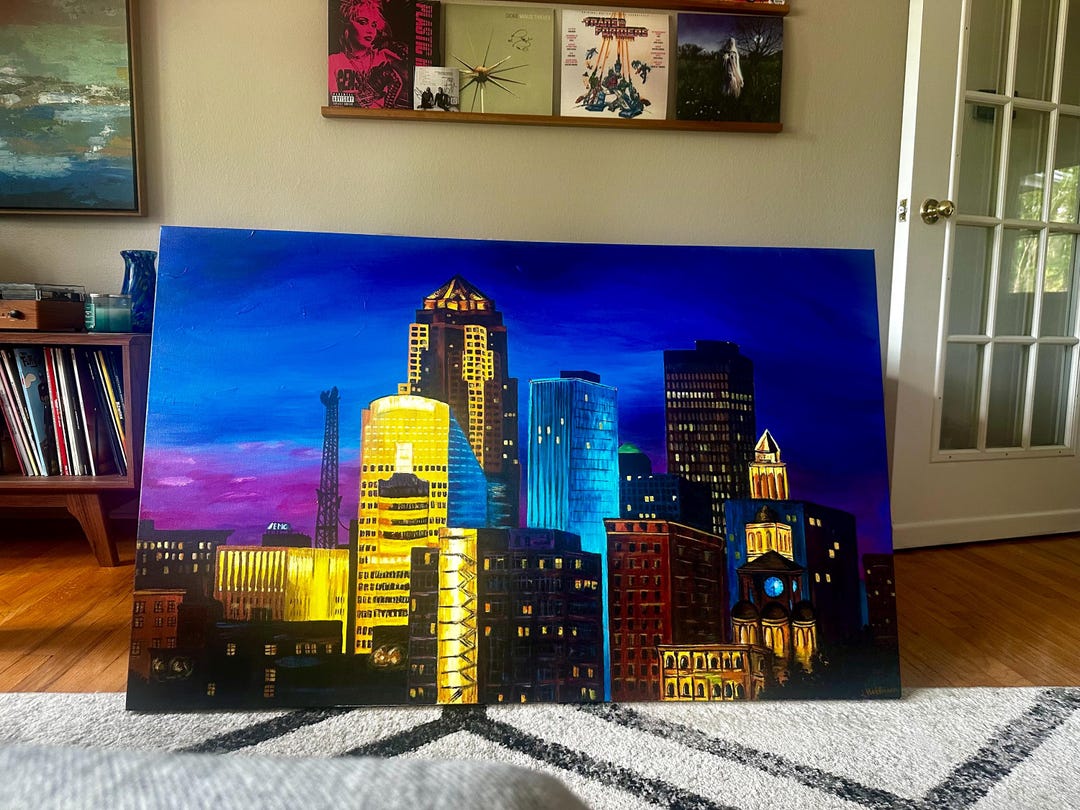 Downtown- Custom Skyline - Etsy