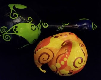 Painted gourds | Etsy