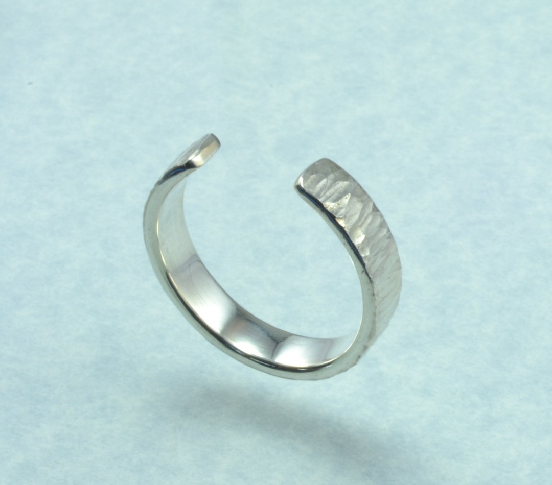 Hammered Open Stacking Ring. - Etsy
