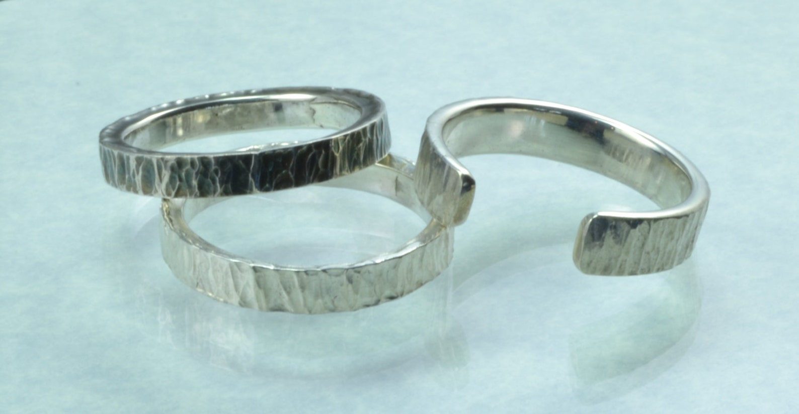 Hammered Open Stacking Ring. - Etsy