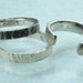 Hammered Open Stacking Ring. - Etsy