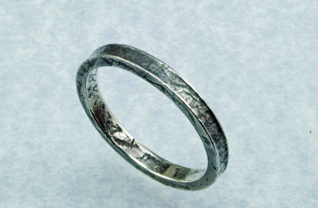 Rustic Stacking Ring/slim Band. - Etsy