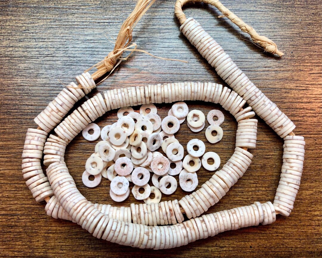 Destash Vintage African Ostrich Shell Heishi Beads 9 Mm 20+ Inches - Etsy