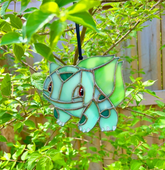 Bulbasaur Inspired Stained Glass Suncatcher or Nightlight - Etsy