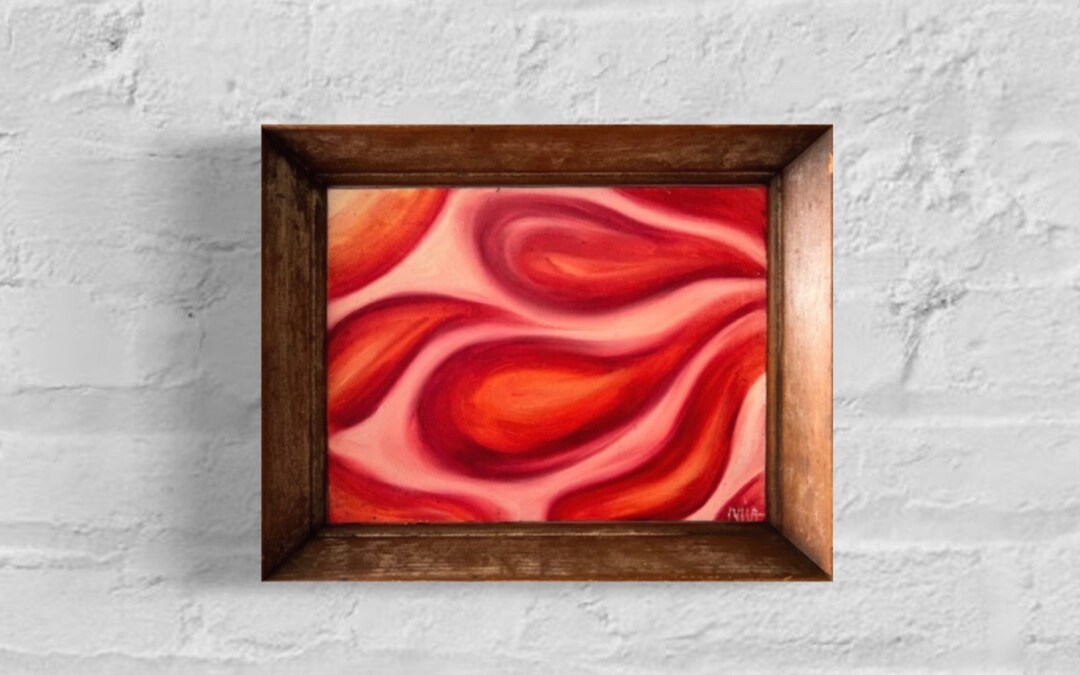 Abstract Painting With Frame - Etsy