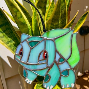 Bulbasaur Inspired Stained Glass Suncatcher or Nightlight - Etsy