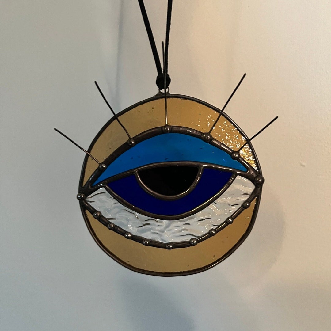 Stained Glass Eye Ball Illuminati Suncatcher - Etsy