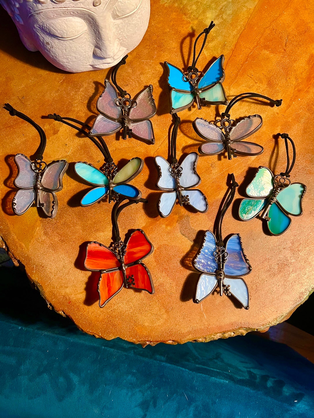 Assorted Stained Glass Butterfly Dragonfly Skeleton Keys - Etsy