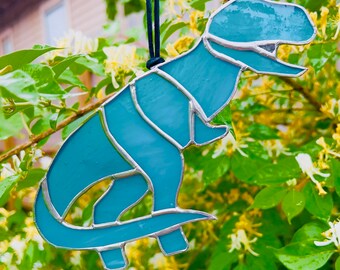 T Rex Stained Glass - Etsy