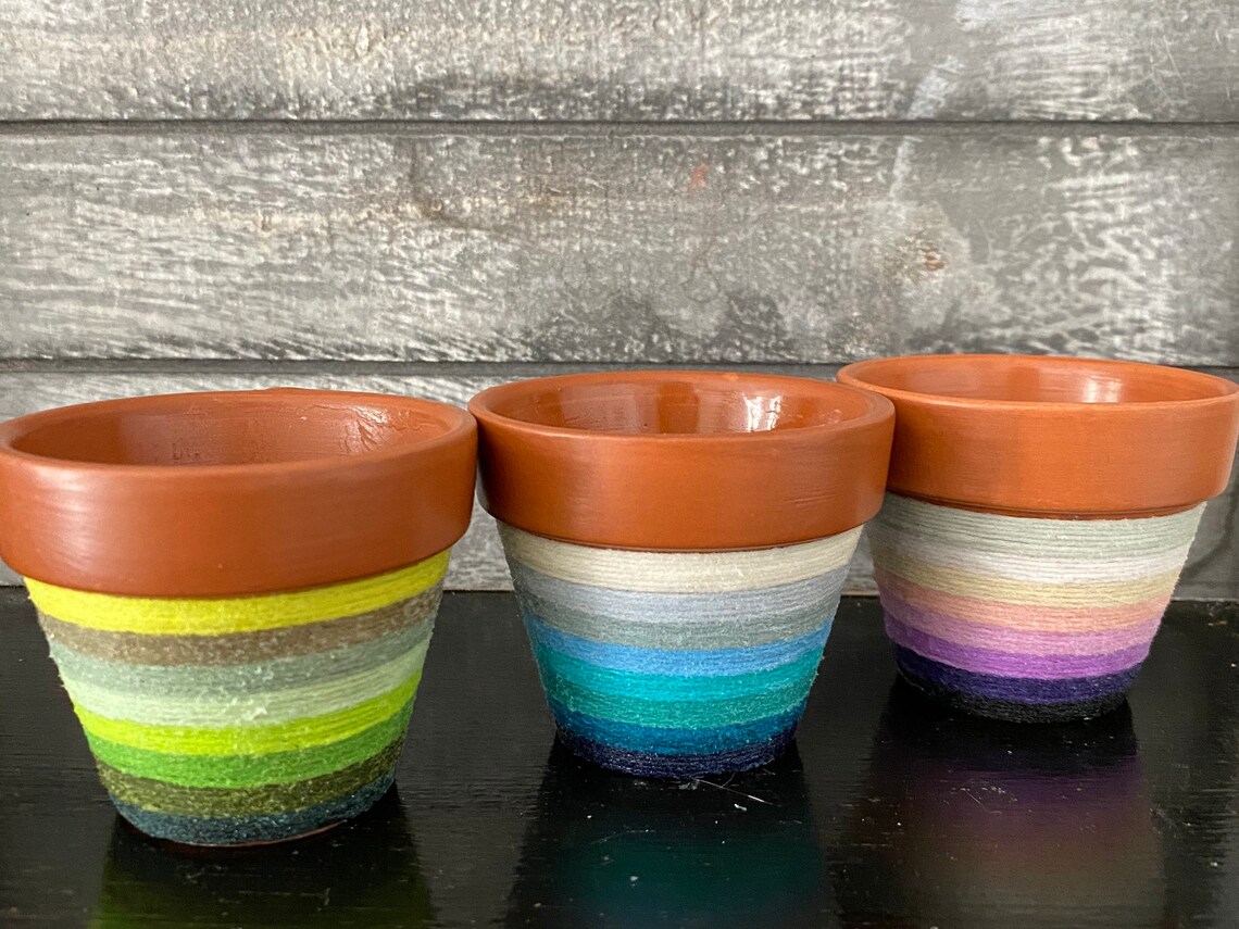 Shade Variation String Pots | Etsy