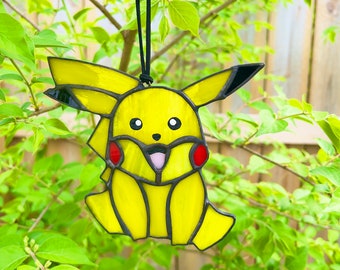 Pikachu Stained Glass - Etsy