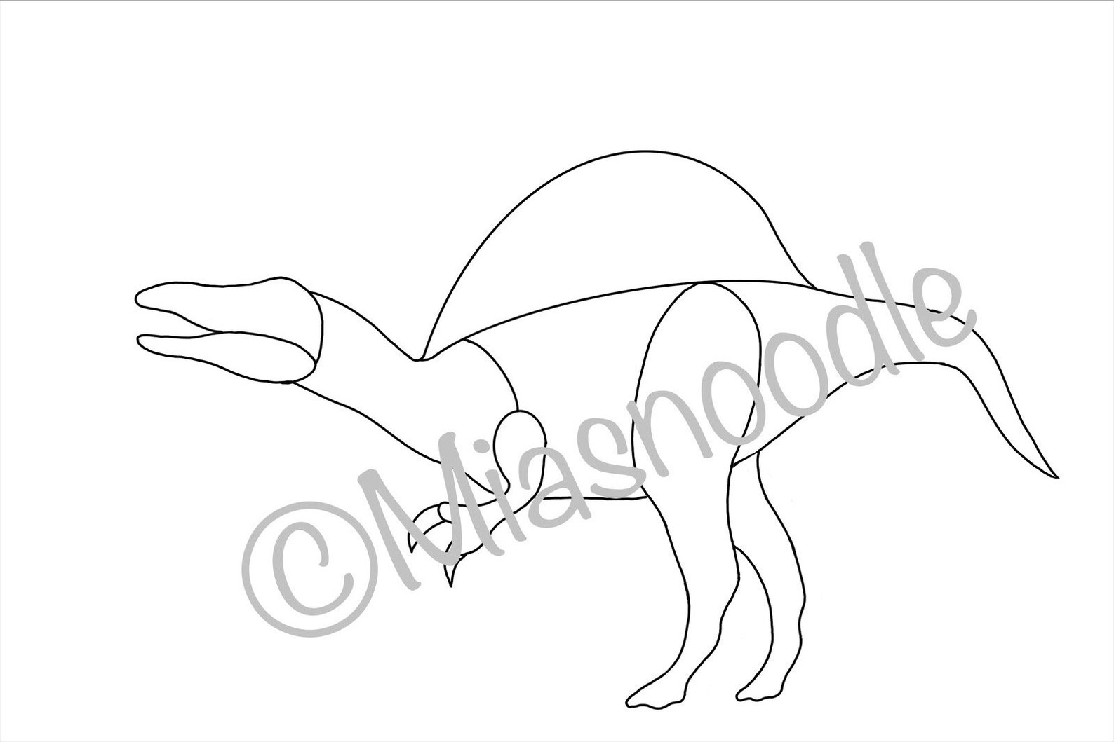 Dinosaur Spinosaurus Stained Glass Pattern Download - Etsy