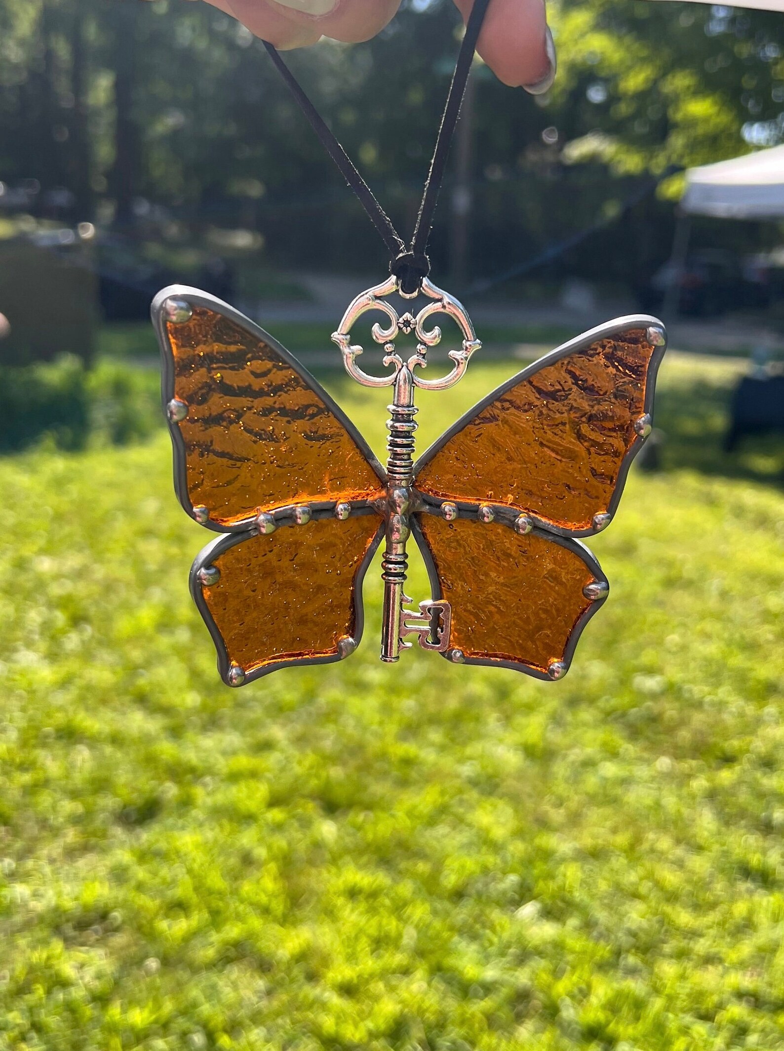 Assorted Stained Glass Butterfly Dragonfly Skeleton Keys Suncatcher - Etsy