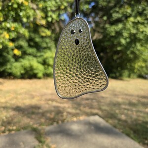 Assorted Textured Glass Halloween Ghosts Stained Glass Suncatcher - Etsy