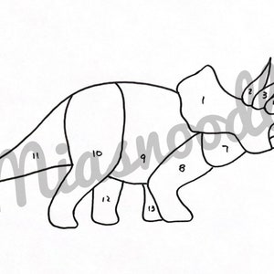 Dinosaur Stained Glass Pattern Download - Etsy