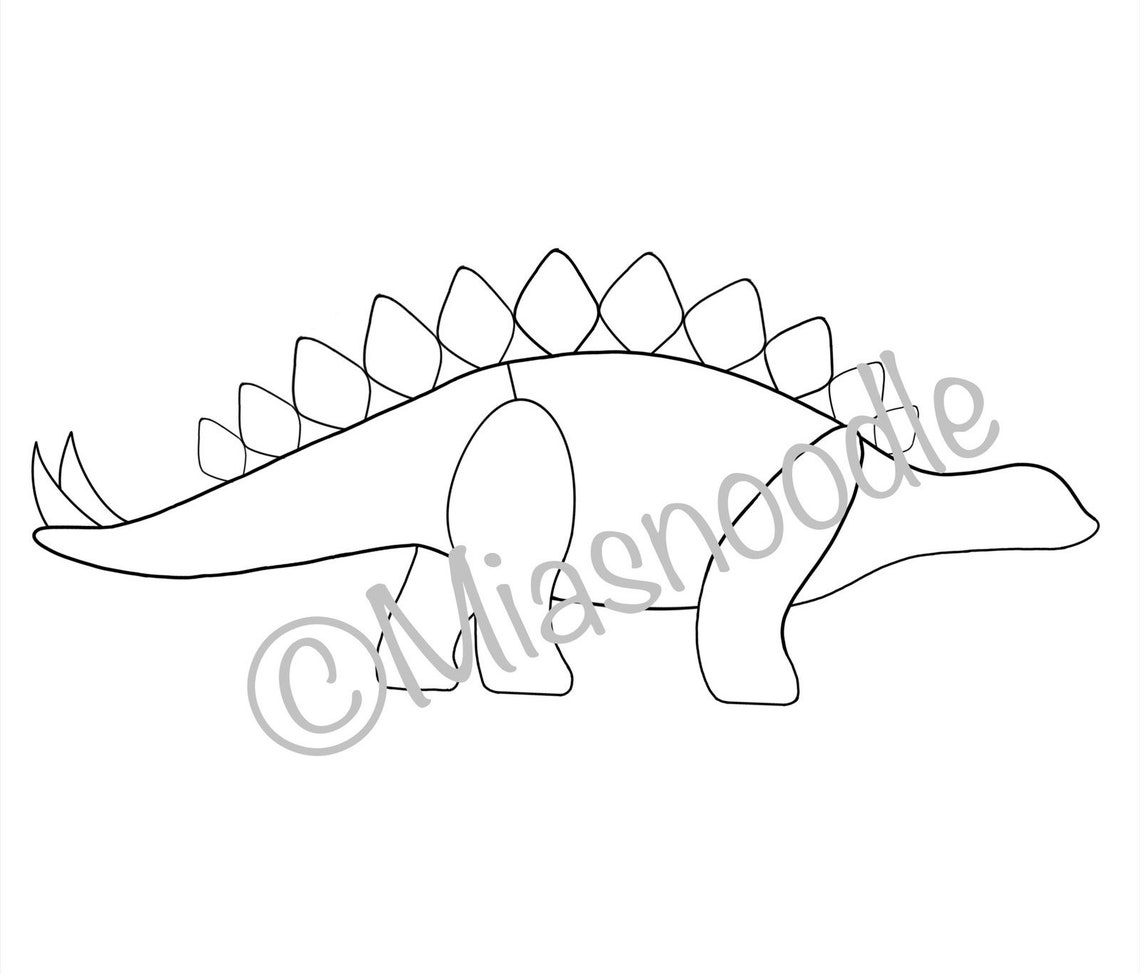 Dinosaur Stegosaurus Stained Glass Pattern Download - Etsy