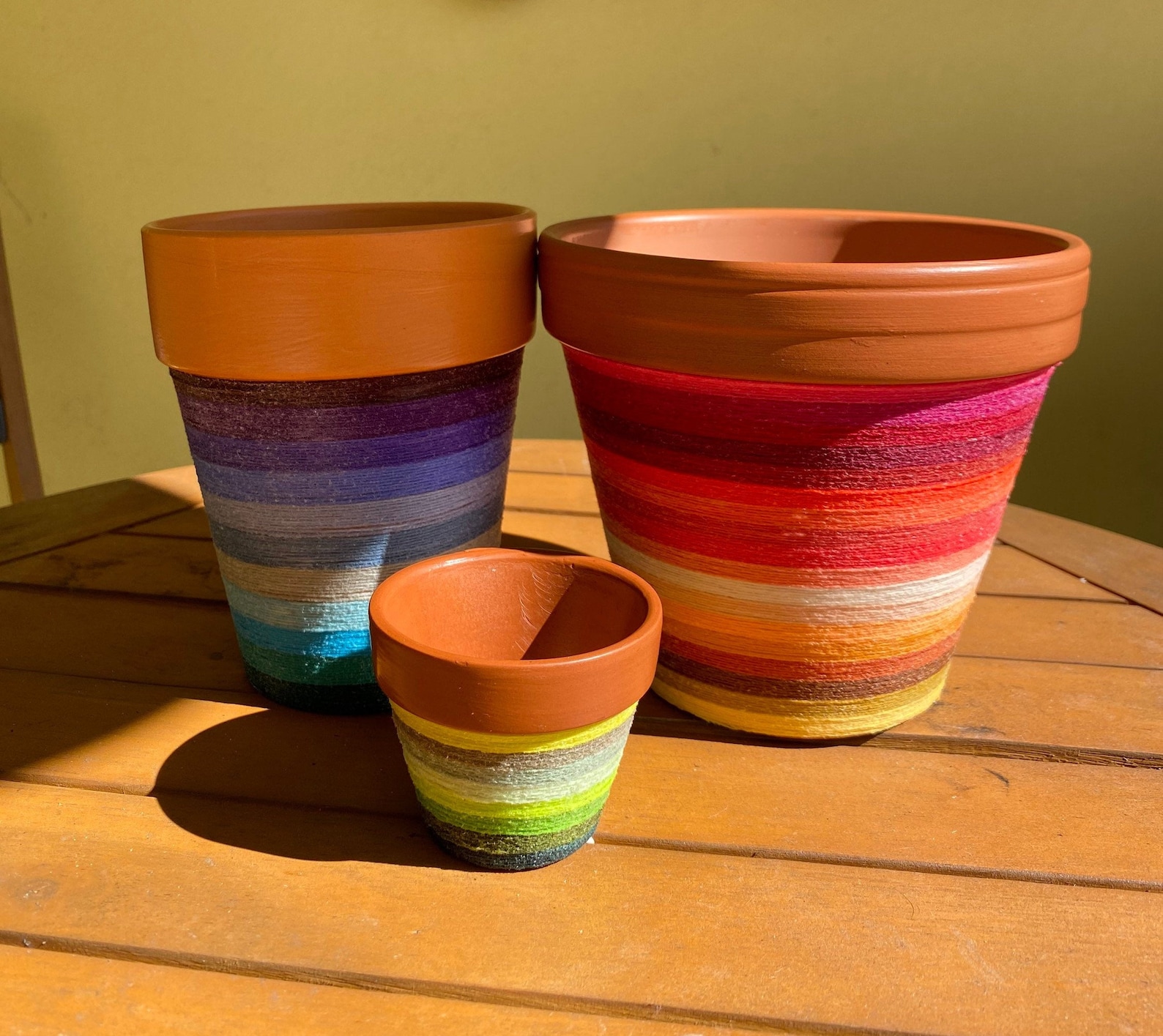 Shade Variation String Pots | Etsy