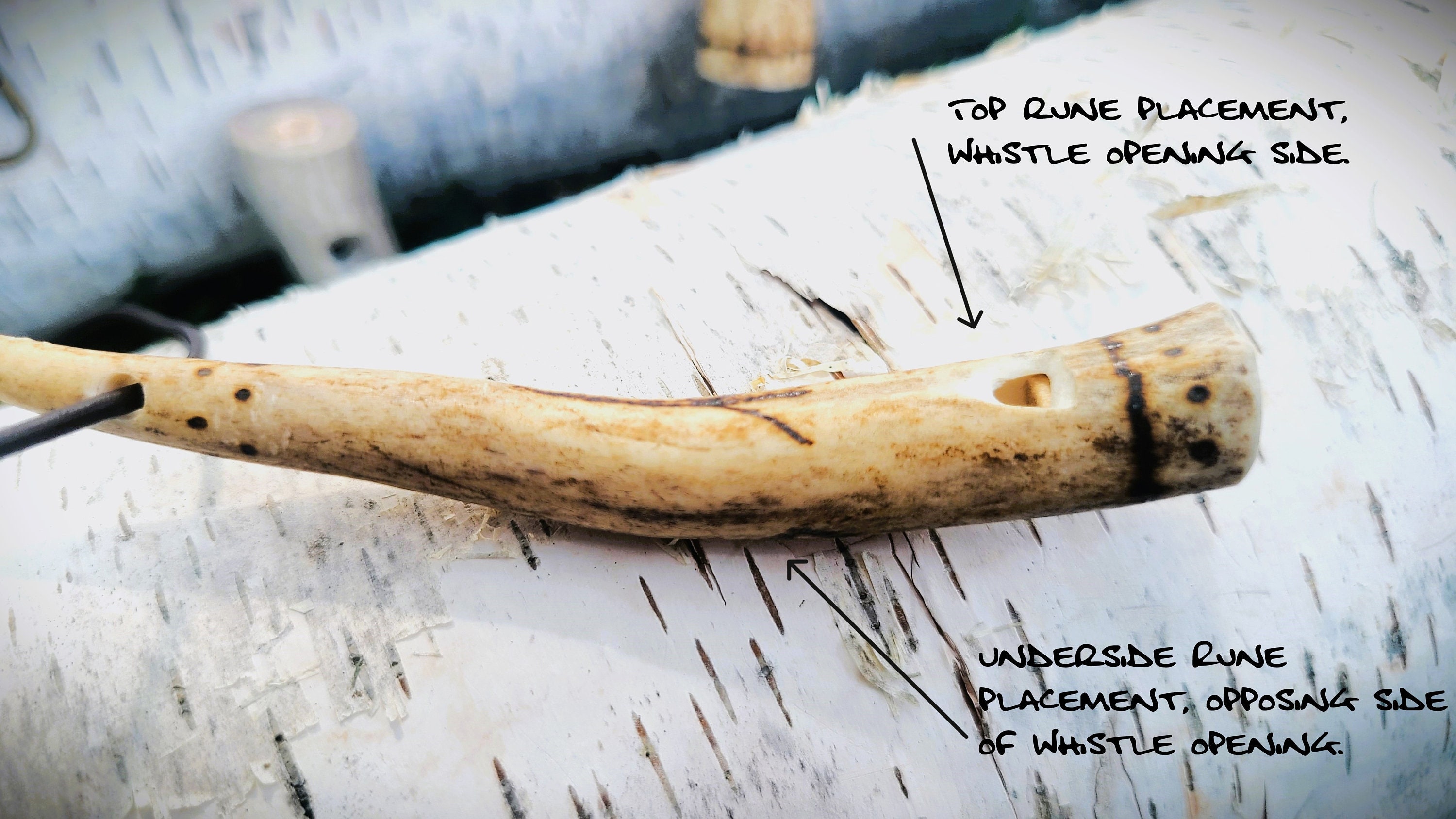 Viking Rune Antler Whistle - Etsy