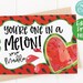 Watermelon Printable Valentine Card, Kids Valentines Day Card, School ...