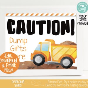 Construction Party Signs, Construction Welcome Signs, Construction ...