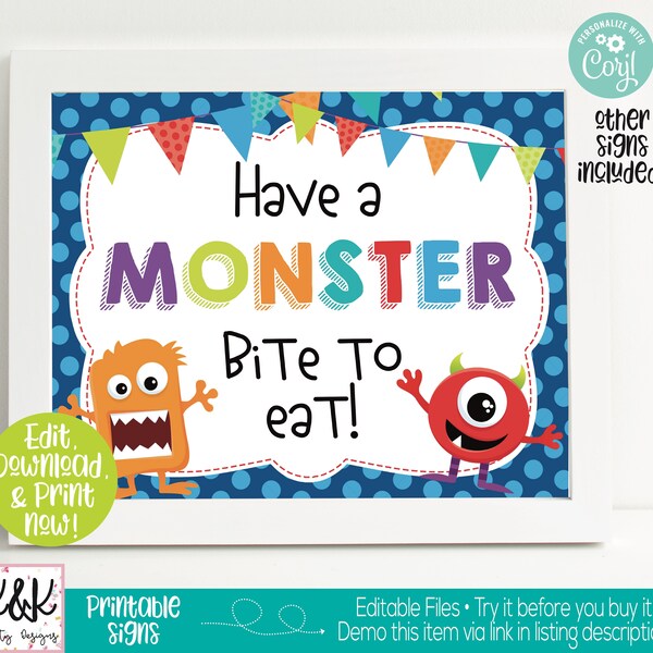 Little Monster Party - Etsy