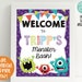Little Monster Party Signs, Little Monster Welcome Sign, Little Monster ...