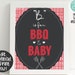 Baby Q Baby Shower Signs, Baby Q Party Signs, Baby Q Welcome Sign ...