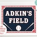 Baseball Birthday Party Signs, Baseball Party Welcome Signs, Field Name ...