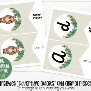 Woodland Classroom Banner Printable, Woodland Forest Theme, Teacher ...