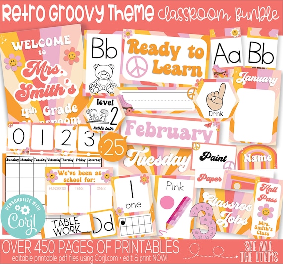 Theme Classroom Printables
