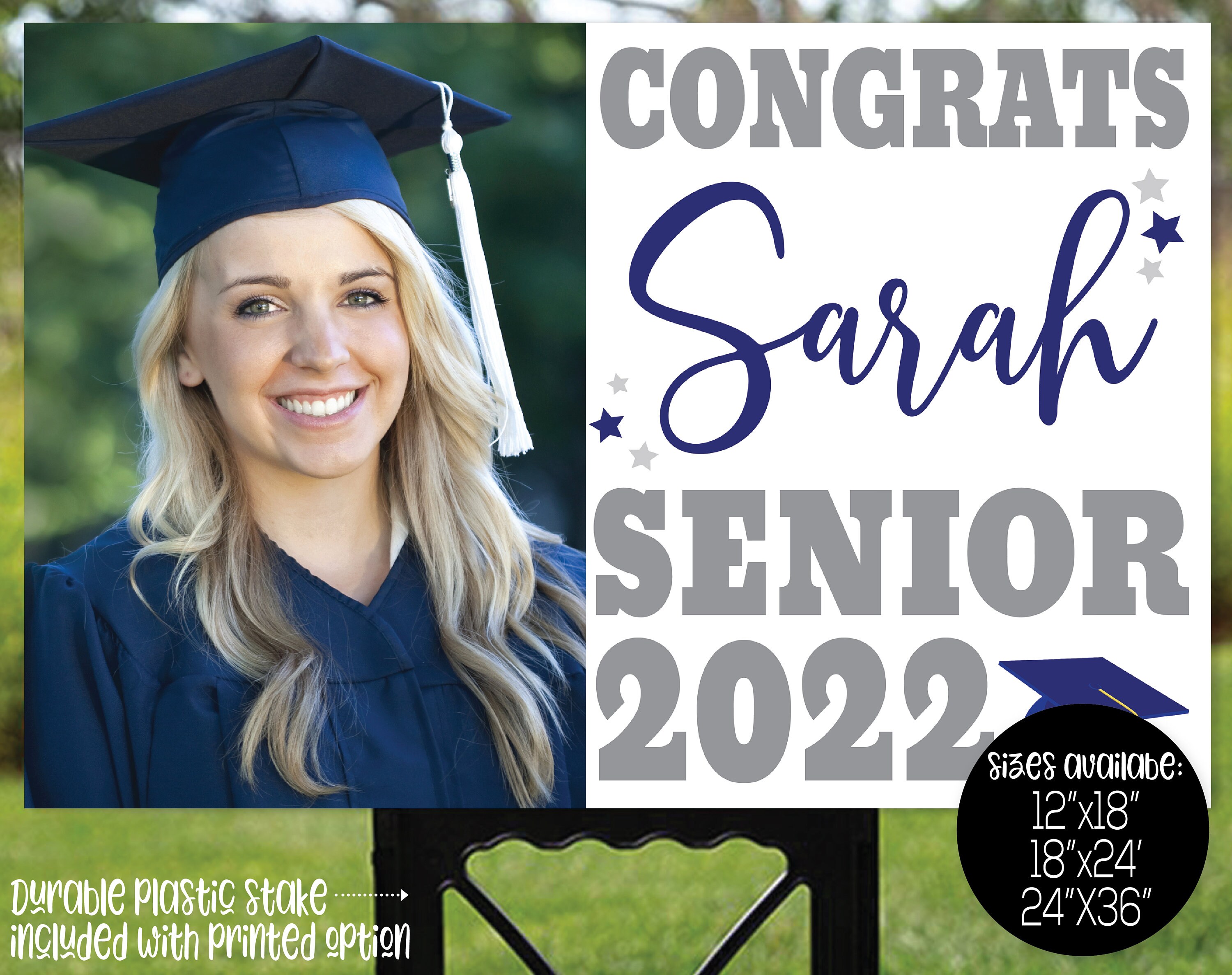 Party Supplies Paper & Party Supplies 24x18 DOUBLE SIDED yard sign Grad ...