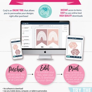 Calm Neutral Boho Rainbow Theme Classroom Editable Behavior Clip Chart ...