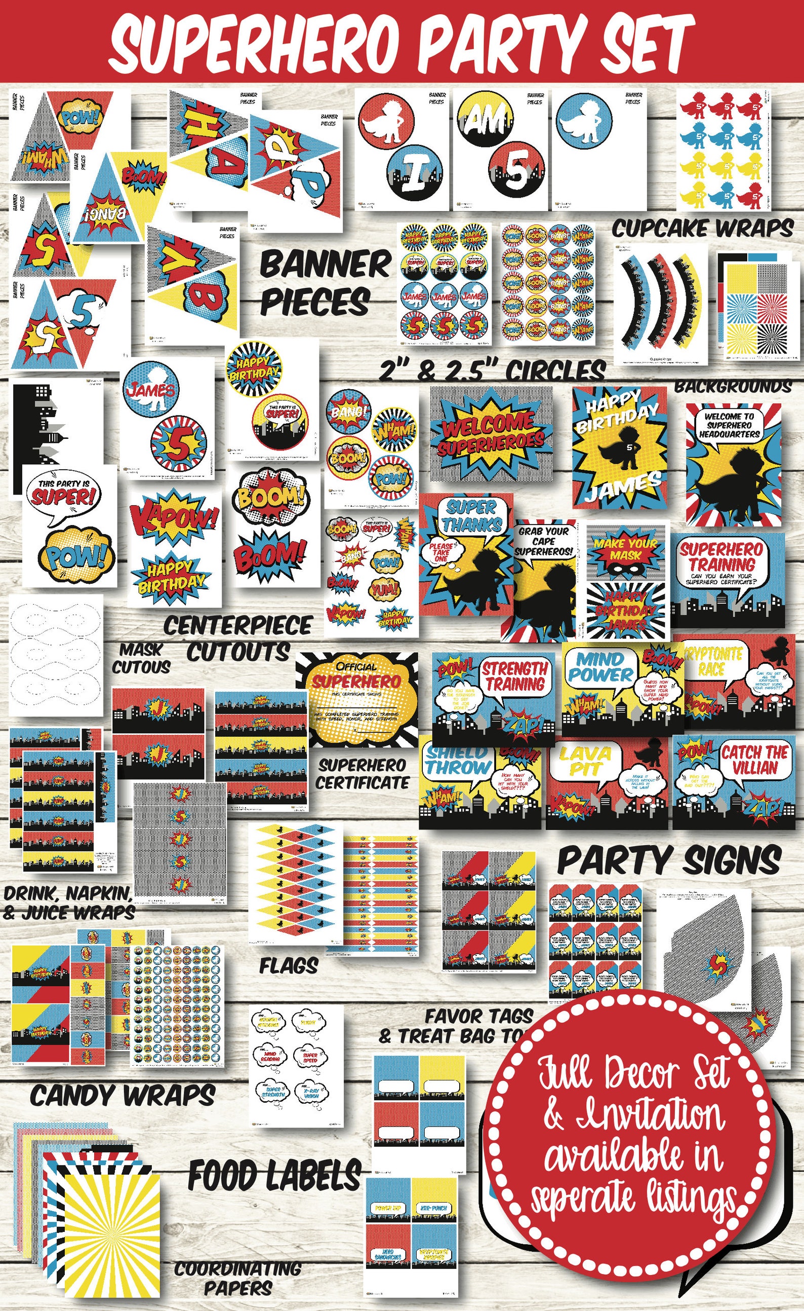 Superhero Birthday Party Chalkboard Sign Superhero Birthday | Etsy