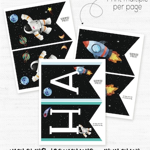 Outer Space Birthday Banner, Outer Space Birthday Party Decorations ...