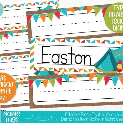 Camping Forest Classroom Theme Supplies and Decorations - Etsy