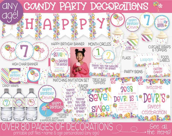 Candyland Party Printables