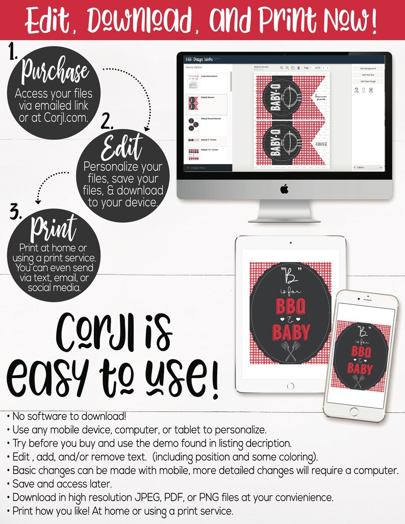 Baby Q Baby Shower Signs Baby Q Party Signs Baby Q Welcome - Etsy