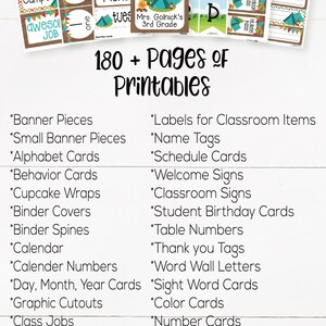 Camping Forest Classroom Theme Supplies and Decorations, Teacher Supply ...