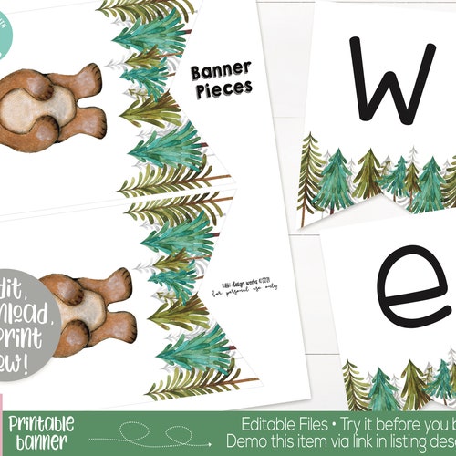 Woodland Classroom Supplies and Decoration Forest Theme - Etsy